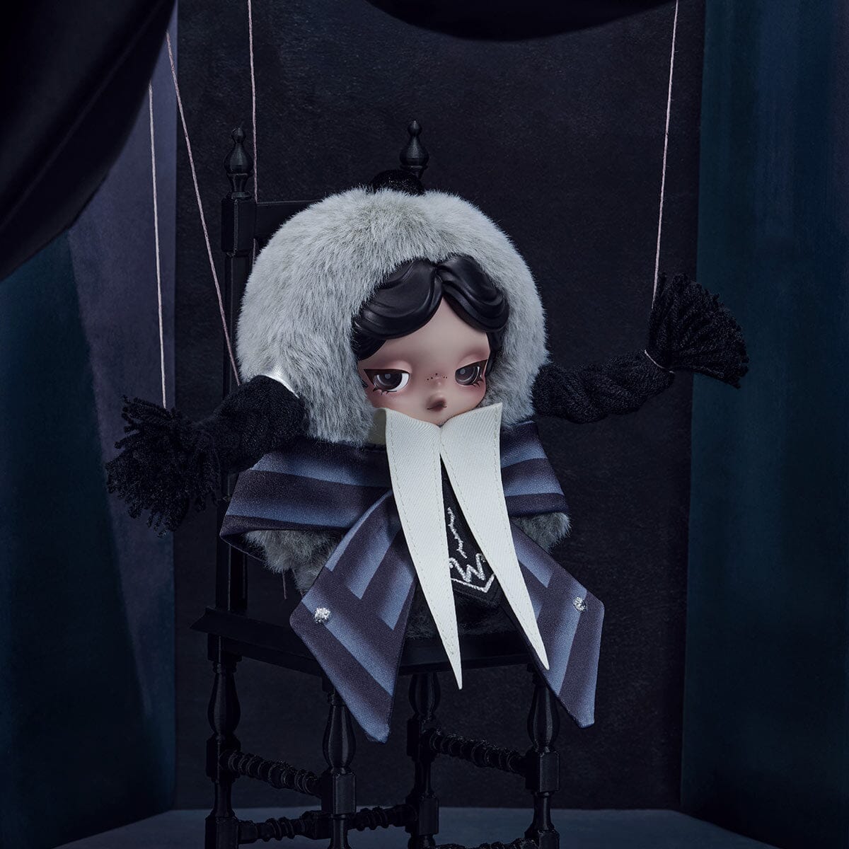 Pop Mart SKULLPANDA × Wednesday Plush: Nevermore Academy Uniform Versi ...