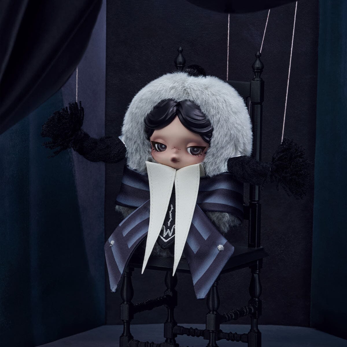 Pop Mart SKULLPANDA × Wednesday Plush: Nevermore Academy Uniform Versi ...