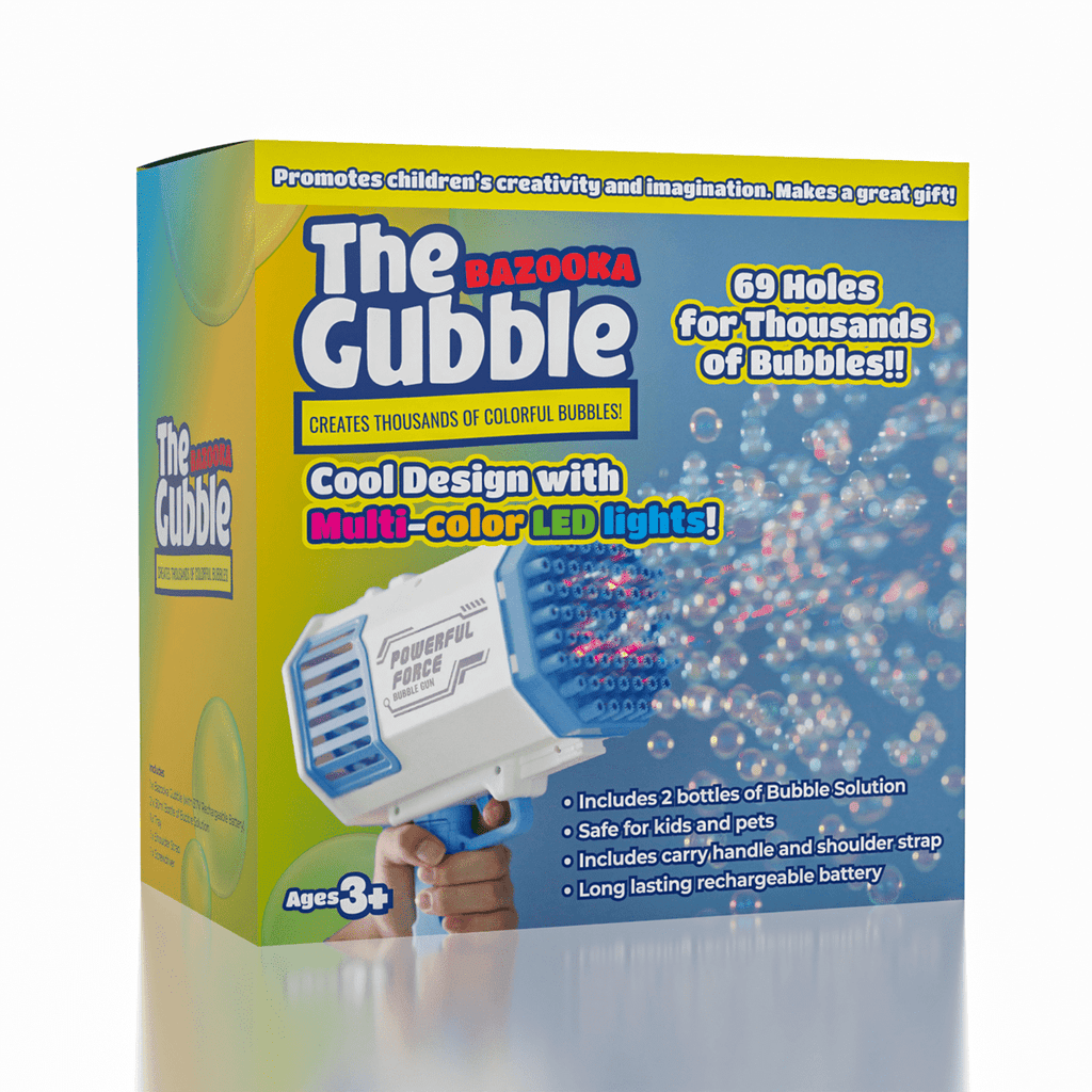The Bazooka Gubble LED Bubble Gun | Includes Bubble Solution – Showcase