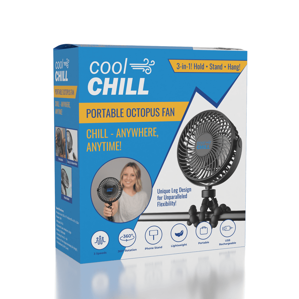 Cool Chill: Portable Octopus Fan – Showcase