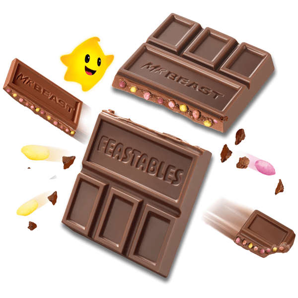 MrBeast Feastables Super Mario Galaxy Crunch Chocolate (60g) – Limited ...