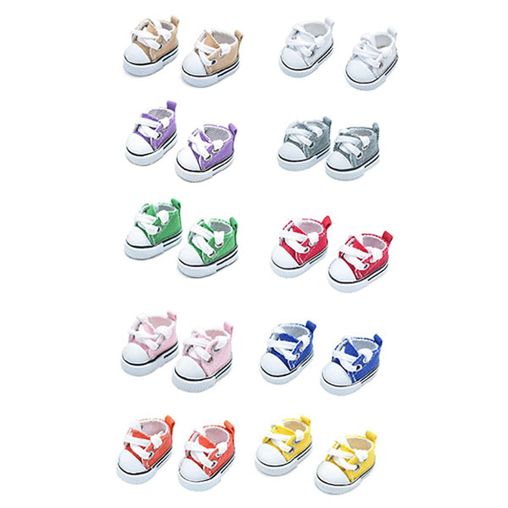 Mini Running Shoes Accessory for Plush Dolls (Assorted Colors) Petite ...