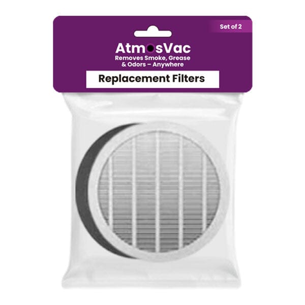 AtmosVac Portable Extractor Fan Replacement Filters (2pk) Oil Filter ...