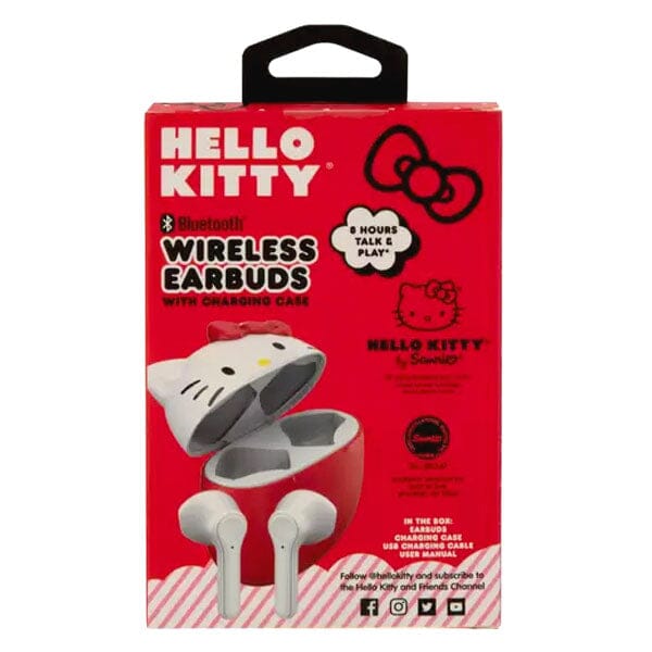Hello Kitty Sanrio 50th Anniversary Pink Bluetooth Earbud Headphones ...