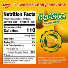 Amos 4D Peelerz Peelable Fruit Gummy Candy (6oz) Multiple Flavors ...